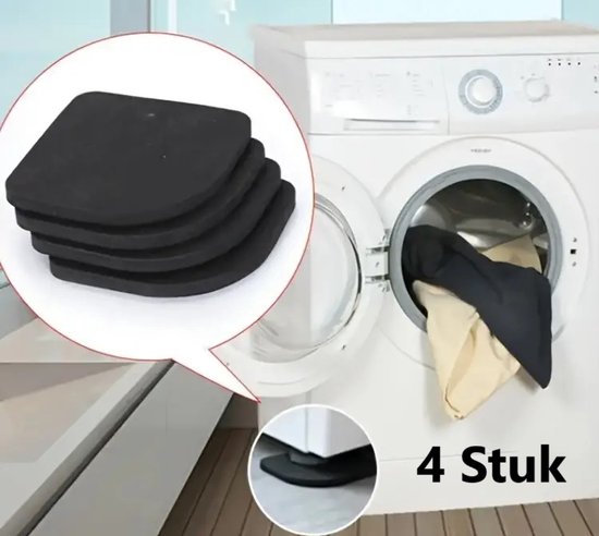 Set van 4 Wasmachine Dempers I Wasmachine Anti Slip Matjes I ...