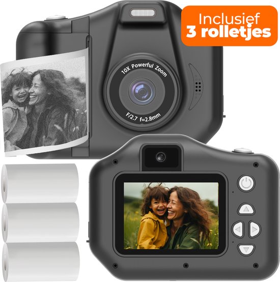 Denver Kindercamera Full HD met Printer - Selfie Camera - 48MP ...