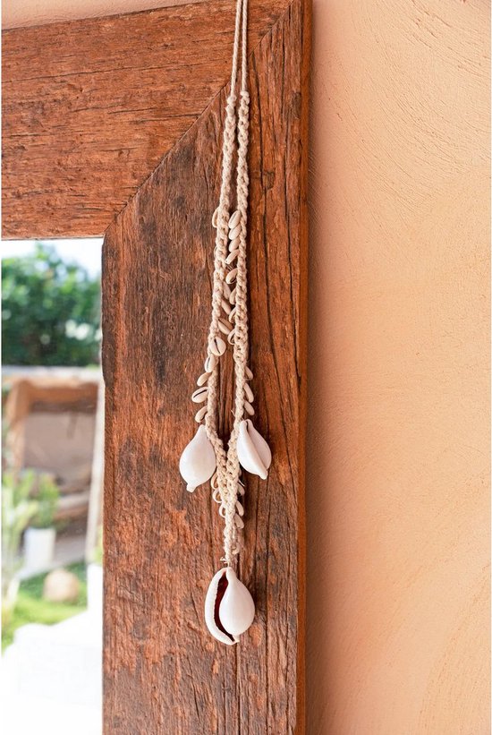 Grote Witte Kauri Schelp Ketting - Kustdecor - Boheemse Charme - Uniek ...