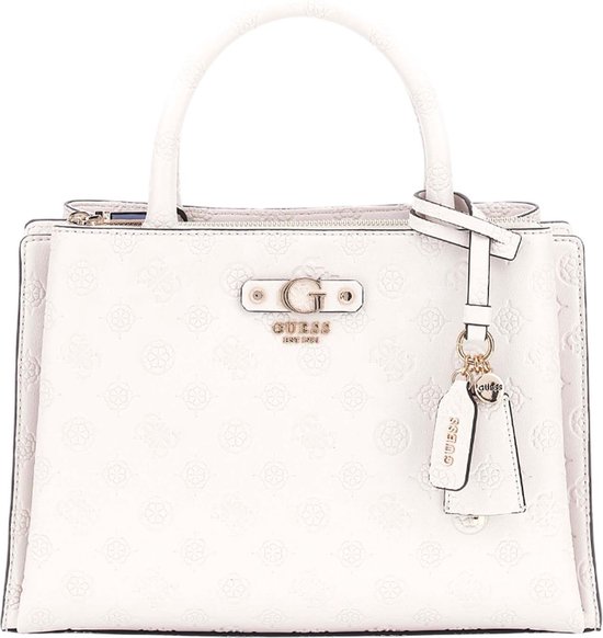 GUESS Handtas Schoudertas Gerty Girlfriend Satchel Bag Cream White ...