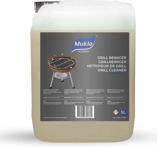 Muklo Cleaning Grill reiniger 5L - Voordeelverpakking - Navulling ...