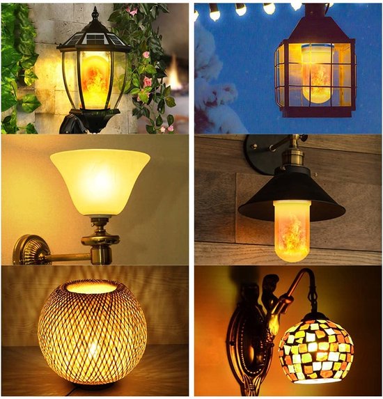 Live Flame LED Lamp Imitatie Vlam - E27 (9W)/ decorative | bol