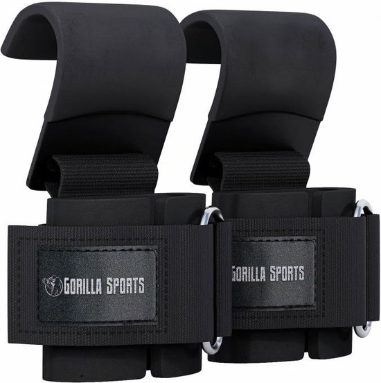 Gorilla Sports Liftingstraps met Haken - Set van 2 - Deadlift - Lifting ...