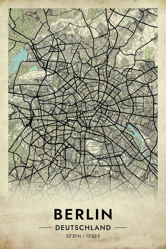 Berlijn Poster | Duitsland Poster | Vintage Poster | Stad Poster ...