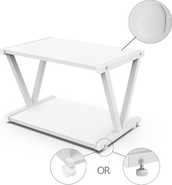 Desktop printer standaard 2-laags onder bureau houten printer rek ...