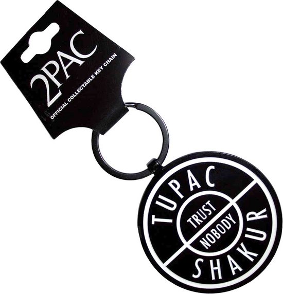 Tupac - Trust Nobody Sleutelhanger - Zwart | bol