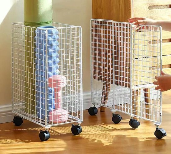 Multifunctioneel Opbergrek met Wielen-Perfect voor Yoga ...