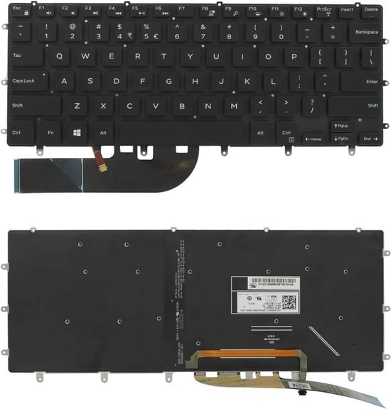 Dell XPS 15 (9550) / Inspiron 15 (7558 / 7568) Keyboard with Backlight ...