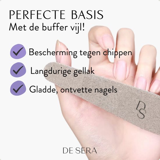 De Sera Professionele Cuticle Pusher RVS 420 + Nagelvijl 100/180 ...