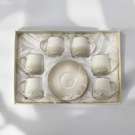 Bavary collection Espresso kopjesset - 6 personen - Porselein | bol