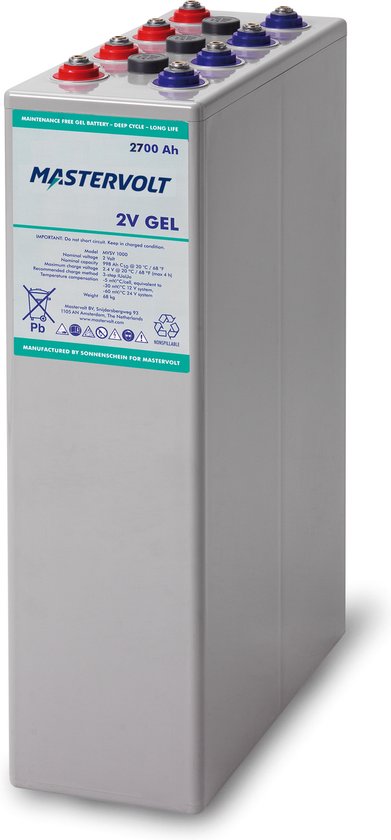 Mastervolt 2V tractie gel Accu MVSV2700 | bol