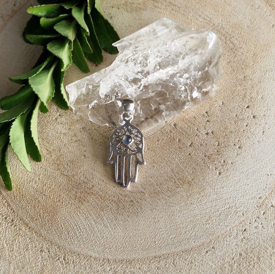 SilverGems Handje van Fatima, Hamsa handje zilveren hanger met ...
