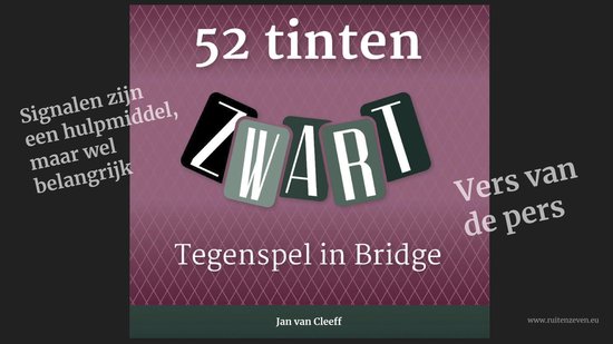 52 tinten zwart. Tegenspel in Bridge | 9789090390970 | Boeken | bol