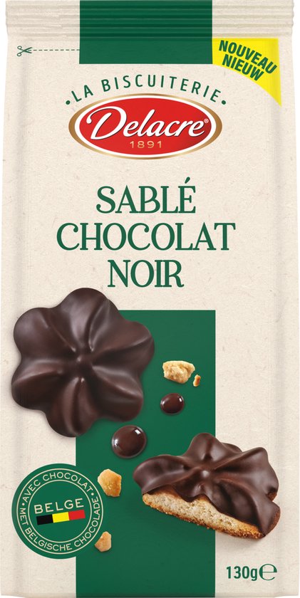 Delacre Sablé Chocolat Puur(4x130gr) | bol