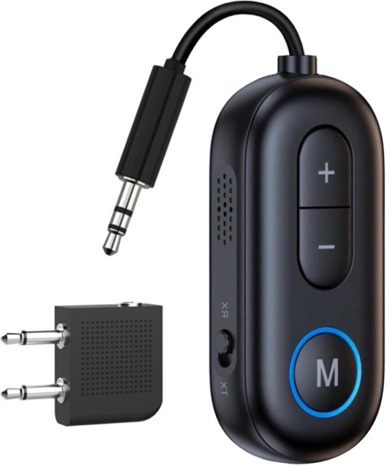 Bluetooth adapter vliegtuig - Bluetooth zender - 2-in-1 - 1 stuk ...