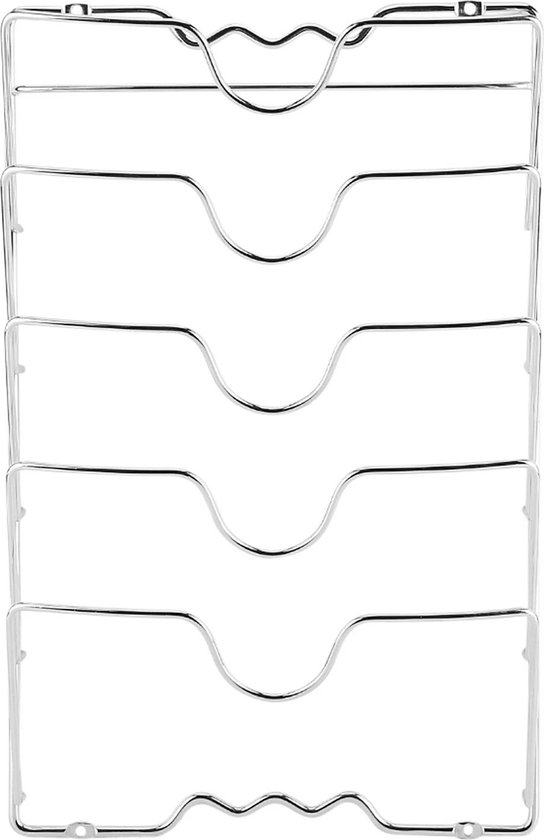 Bestelblij® - Pannendeksel rek - Voor aan de muur - Opbergrek ...