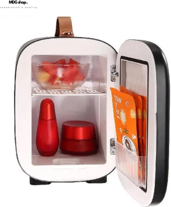 Mini koelkast - Mini koelkast 4 liter - Mini koelkastje - Warm en koud ...