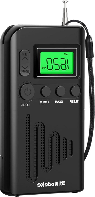 Pocket Radio AM FM Small Portable Radio-Operated with Display Screen ...