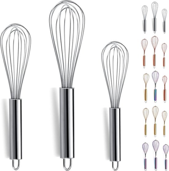 JGS ® Roestvrij Stalen Garde Set voor Keuken, Bakken en Koken, Drie ...