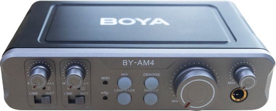 Boya BY-AM4 - Professional DUAL-Channel Audio Interface | bol