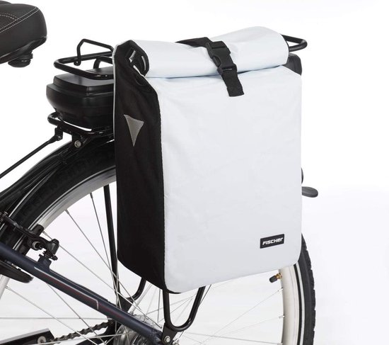 fietstas + bagagedrager - fietstas - 18 l - zwart - 4 x 32 x 41 cm ...