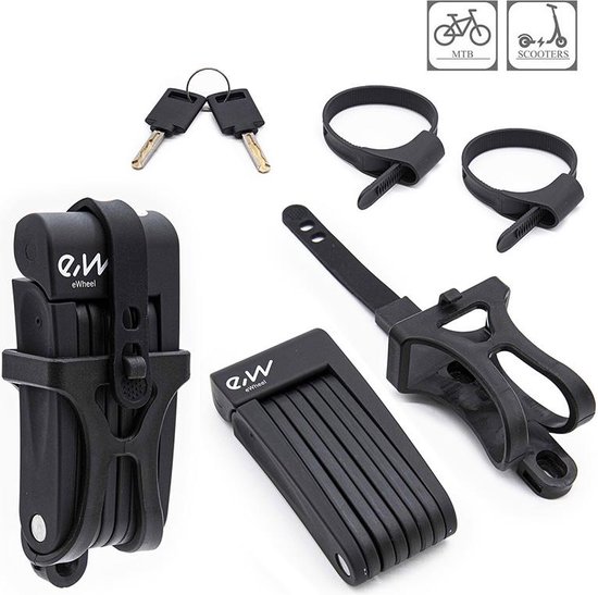 Vouwbaar slot voor Elektrische step, fiets of E-scooter | bol