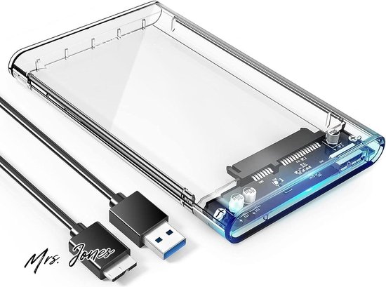Mrs. Jones Externe harde schijf behuizing USB 3.0 naar SATA III 5 Gbit ...