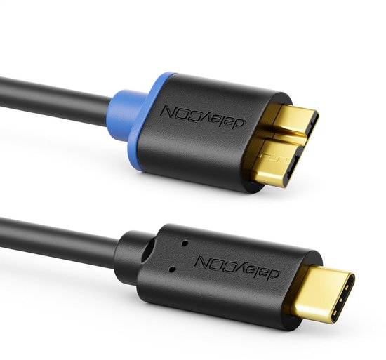 USB-C naar Micro-USB 3.0 Kabel 2m voor Snelle Dataoverdracht en Opladen ...
