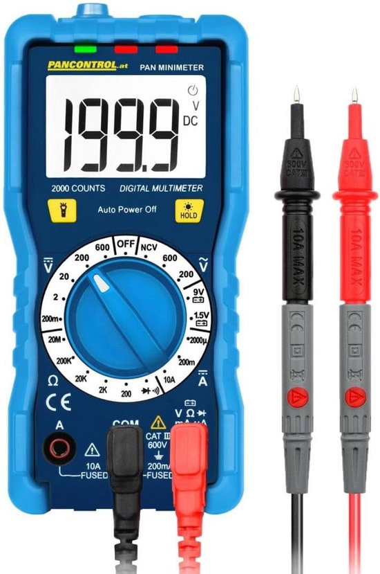 Digitale Multimeter CAT III 600V met Contactloze Spanningsdetector | bol