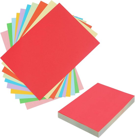 200 Vellen Kleurrijk A4 Papier 120g/m² - Assortiment van 10 ...