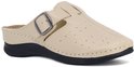 Mahli - Zenne - Dames Cloggs - Gesp - Cloggs - Comfort - Beige - Maat ...