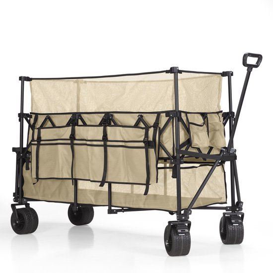 Mr. Fold Bolderkar XXL - opvouwbaar - 600L - 300KG - Beige - all ...