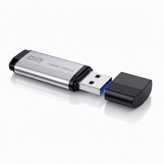 DM USB Stick 128GB - USB 3.2 - 110MB/s - Aluminium | bol