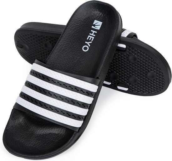 Comfortabele Badslippers Strepen Dames Heren Lichtgewicht EVA Zwembad ...