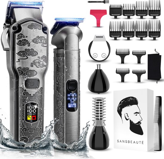 Professionele Draadloze 5-in-1 Tondeuse - Sansbeauté - Tondeuse Mannen ...