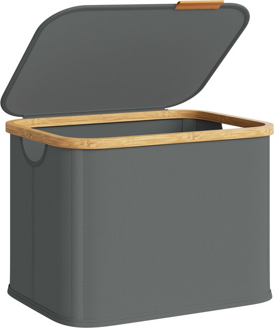 SONGMICS LCB516GN01 - Wasmand met Deksel - Opvouwbaar Oxford Stof ...