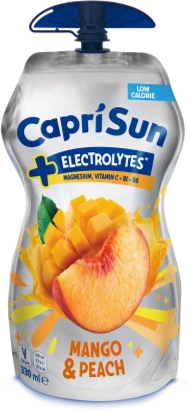 Capri-Sun + Electrolytes Mango & Peach (15 x 0,33 Liter) | bol