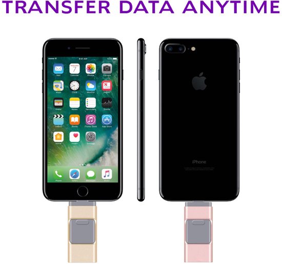 4-in-1 USB-flashdrive/opslagstick voor iPhone, iPad, pc, iOS en Android ...