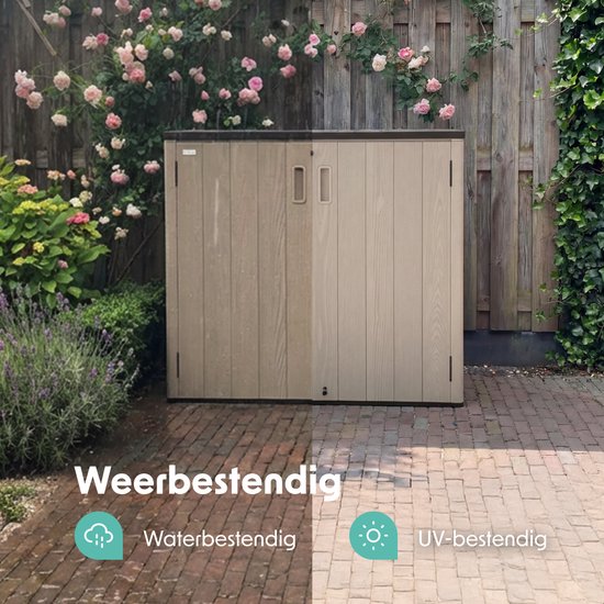 LifeGoods Tuinkast Horizontaal - 860L - Opbergkast - Waterdicht & UV ...