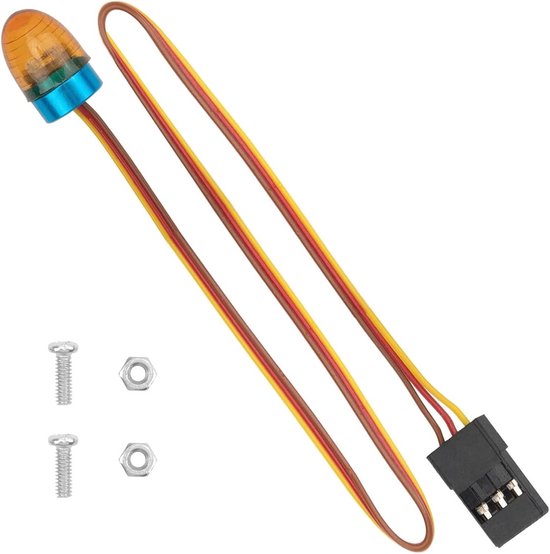 RC Zwaailicht 4.8-6V Geel Ovaal Knipperlicht voor 1/14 Modelauto en ...