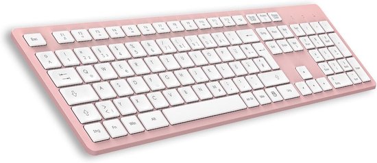 Draadloos Toetsenbord QWERTZ Duits - Stil, Multimedia Toetsen voor PC ...