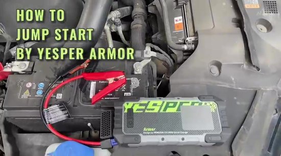 Yesper Armor Jumpstarter 12V - 20.000mAh - 3000A - Accu Booster voor ...