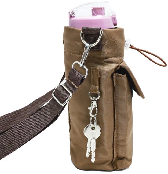 Emilie collection - tas - bottle bag - tas voor bidon of fles - bruin | bol