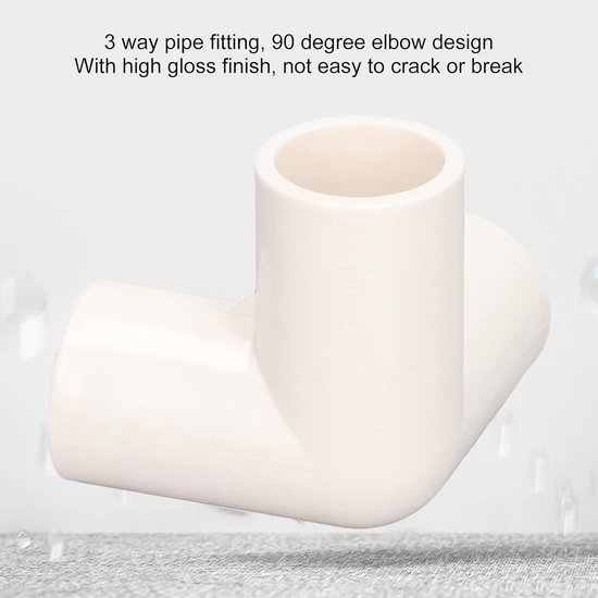 Allecto plus - 10 stuks PVC T-stuk 3-weg connector 25mm - PVC buis ...