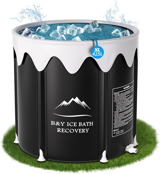 Draagbaar IJsbad voor Koudwatertherapie - 425 Liter, 85 cm Diameter ...
