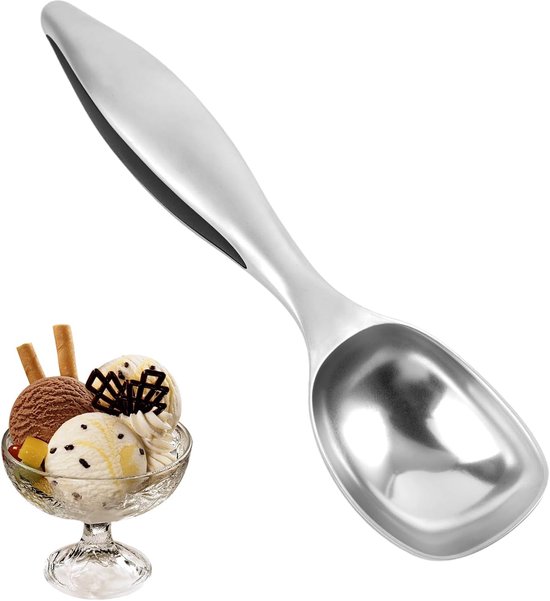 17.5cm Ice Ball Portioner - Zilveren RVS IJslepel - Zware IJslepel voor ...