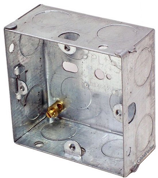 5x 35mm Enkele Metalen Flush Mounted Back Box - Wandgat Pattress ...