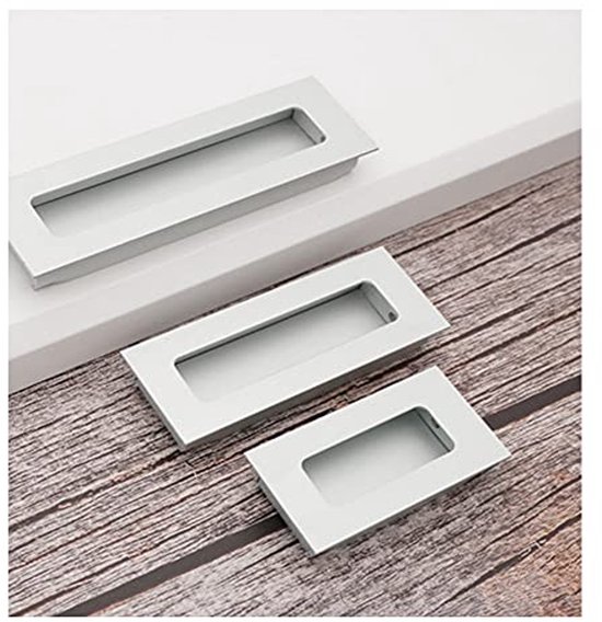 Rechthoekige Inbouw Flush Deur Handvatten - 4 Stuks voor Schuifdeuren ...