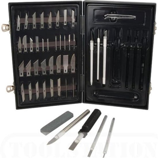 Hobbymes Set 51-Delig - Aluminium Houder met Magnetische Opberging | bol