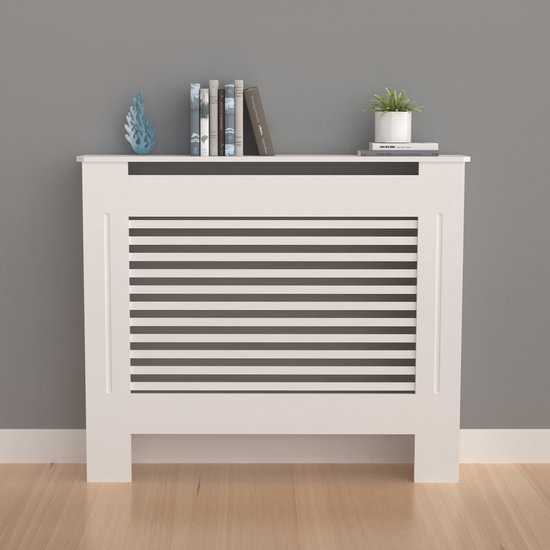 Cache-radiateur FATIVO Wit - Style campagnard - Cache haut 78 x 19 x ...